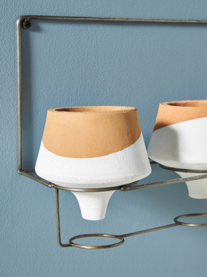 Anthropologie Hanging Dip Pots, Set Of 3 - House For Greens
