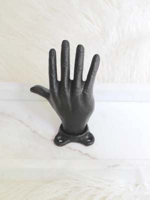 Holistic Habitat Cast Iron Helping Hand Hook - Autumn