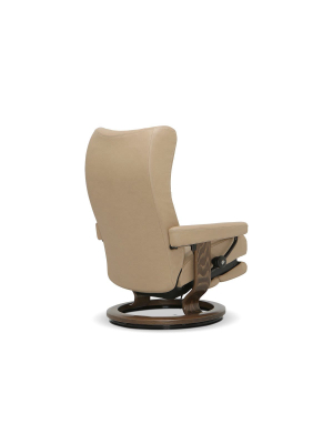 Scandinavian Designs Stressless® Wing Power Leg & Back Recliner - Autumn