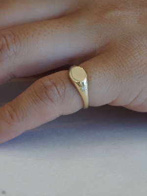 Gjenmi Baby Signet Freckle Ring - Autumn