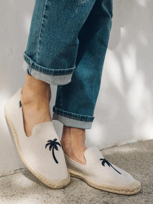 Soludos Men's Palm Tree Smoking Slipper - Autumn