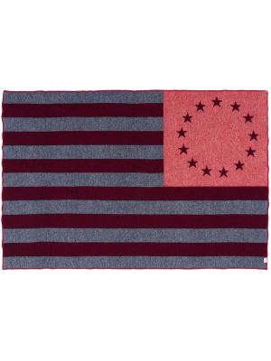 Faribault Woolen Mill Co. 1776 Flag Wool Throw - Betsy Ross - Autumn