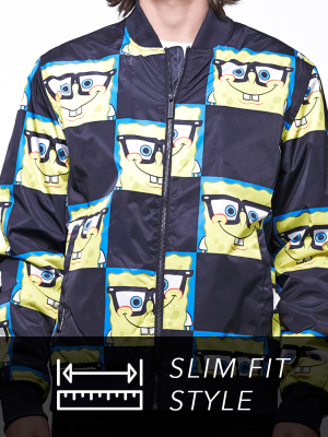 MEMBERS ONLY Bogo - Men's Nickelodeon Spongebob Bomber Jacket - Autumn
