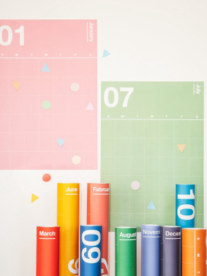 Poketo Spectrum Wall Planner - Autumn