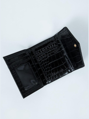 Princess Polly Peta & Jain Maddox Wallet Black Croc - Autumn