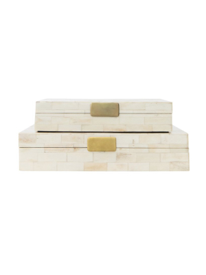 McGee & Co. Grid Bone Box - Autumn