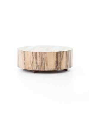 Artesanos Hudson Round Coffee Table - Spalted Primavera - Autumn