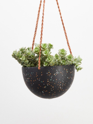 Woonwinkel Dome Hanging Pot - Black Terrazzo - House For Greens