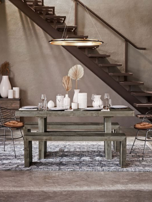 West Elm Emmerson Reclaimed Wood Dining Table Stone Gray Autumn