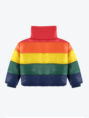Me & Kay Rainbow Puffer Jacket - Autumn