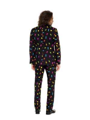 Shinesty I Love Long Rods | Tetris Video Game Suit By Opposuits - Autumn