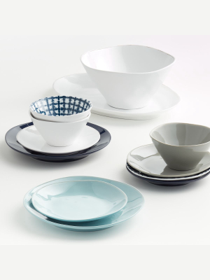 Crate and Barrel Marin White Melamine Bowl - Autumn