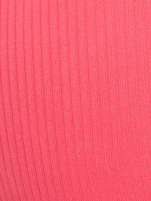 Bikini.com Maria Ribbed Cheeky Bikini Bottom - Rosie Pink - Autumn