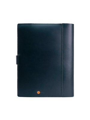 Rustico Large Leather Composition Notebook Cover - With Buckle - Autumn