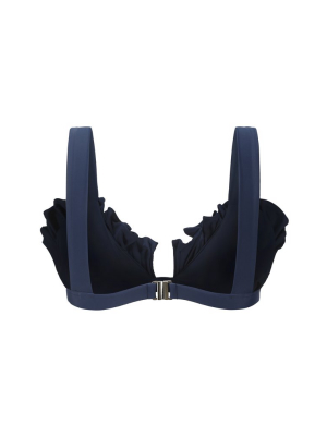PAPER Shell Bikini Top In Navy - Autumn