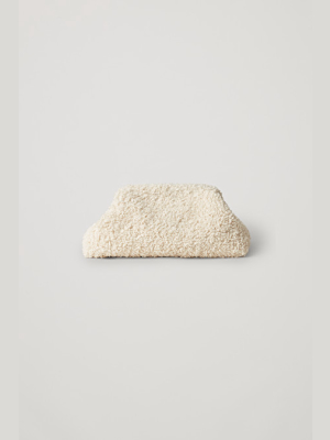 COS Teddy Fleece Clutch - Autumn