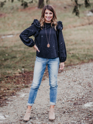 Rose & Remington Sadie Mock Neck Top - Autumn