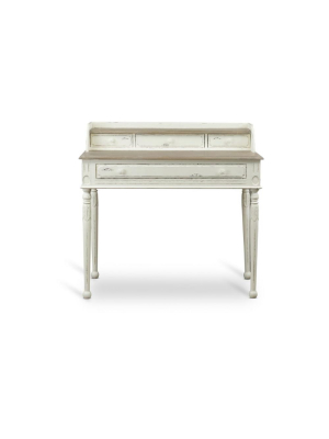 Froy Angela French Accent Desk Distressed White - Autumn
