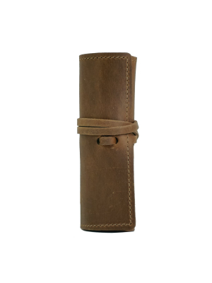 Rustico Sidekick Leather Travel Cord Organizer - Autumn