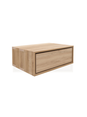 Asher + Rye Oak Nordic Floating Bedside Table - Autumn