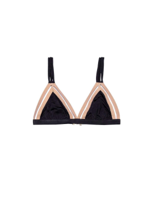 South Beach Swimsuits Beach Bunny Sheer Addiction Triangle Top - Autumn