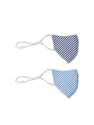 Kule Non-medical Mask - Sky & Navy (2-pack) - Opimoda