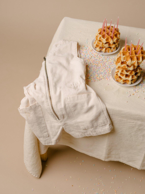 Noble Carriage Noble Organic Tank Suit In Oat Milk - Autumn