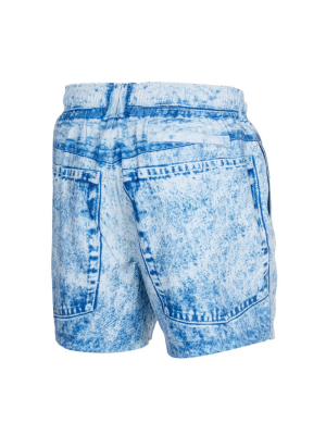 Shinesty The Jacksonville Jort | Denim Swim Trunks - Autumn