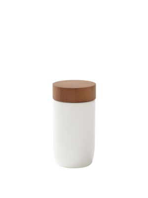 KonMari Ceramic Spice Jar With Bamboo Lid – Cloud - Kedenza