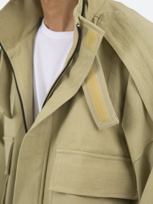 mnml Cropped M65 Jacket - Khaki - Opimoda