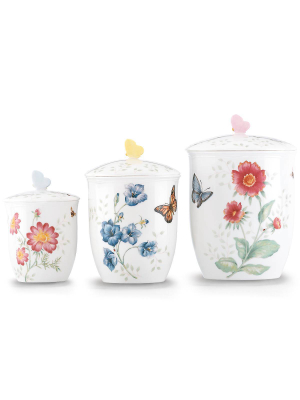 Lenox Corporation Butterfly Meadow 3-piece Canister Set - Autumn